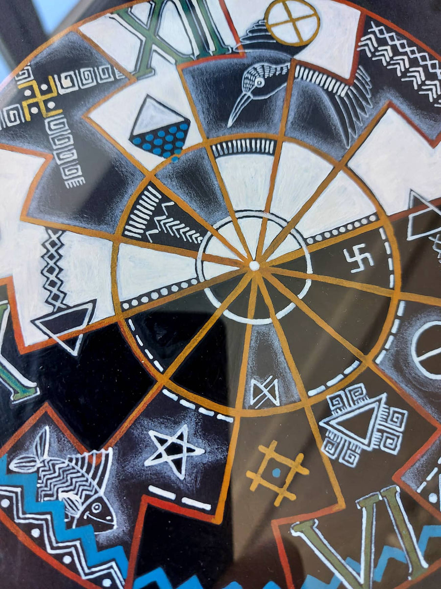 Paveikslas ,, A world of symbols" 31x31,5 cm. – SIMBOLIAI